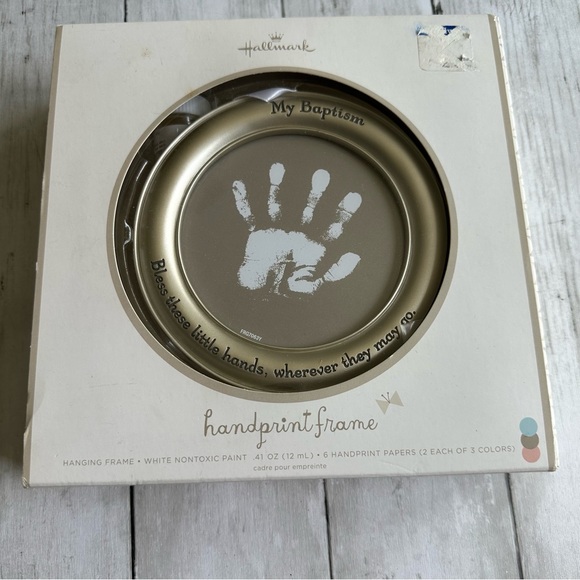 Hallmark | Other | New In Box Hallmark My Baptism Handprint Frame Baby ...